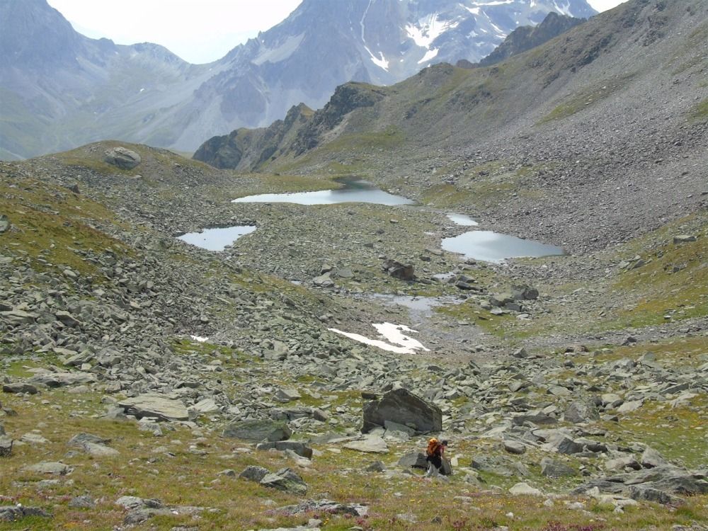 Col des Sarrasins ( 2844m) - Point haut (2938) - Lacs de la Cula (2590m ...