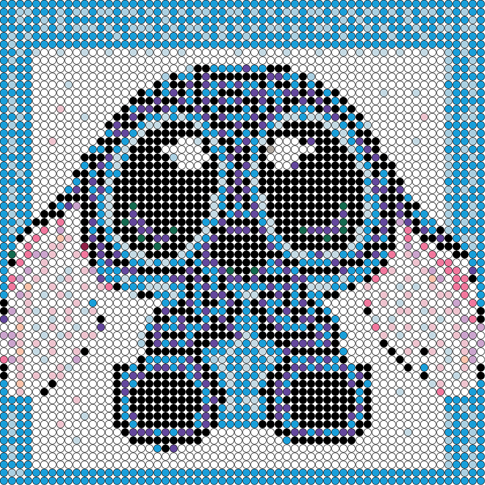 Stitch en perles à repasser - pixel art en perle à repasser