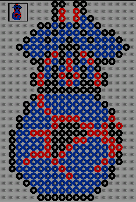 spider perles à repasser - pixel art en perle à repasser