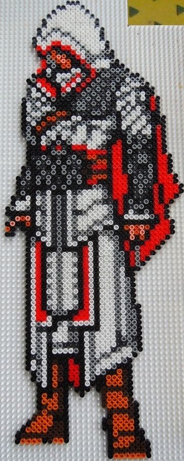 assassin's creed perle hama - pixel art en perle à repasser