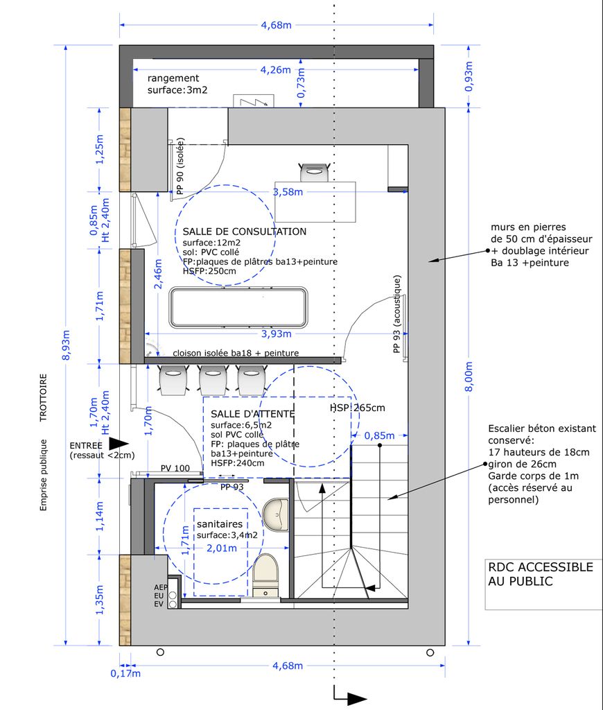 Mise aux normes d'accessibilité PMR - architecte d'intérieur Ardèche