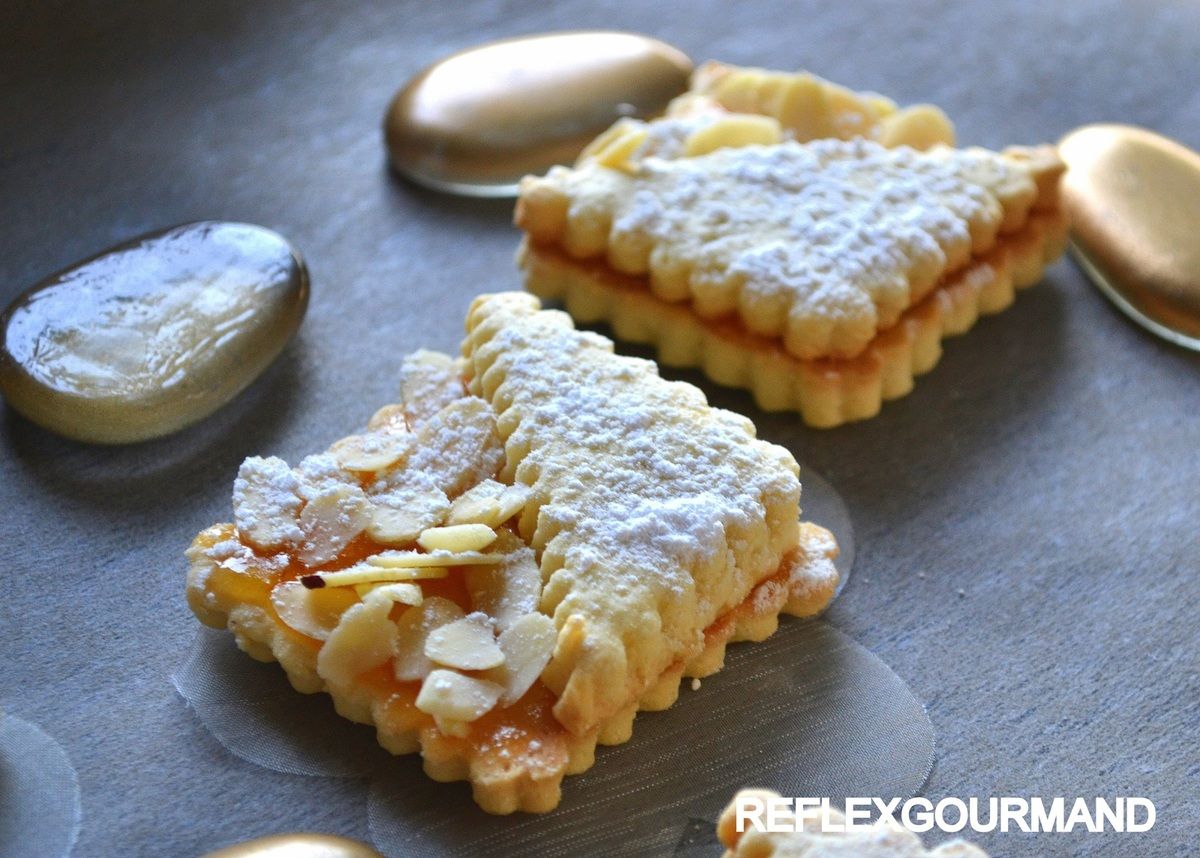 Sablés aux amandes et abricots - reflex gourmand