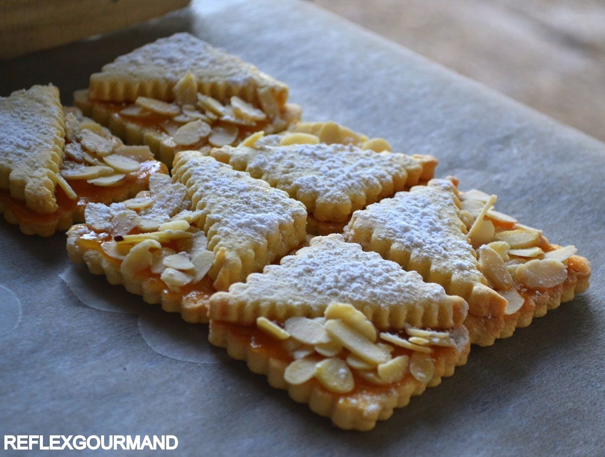 Sablés aux amandes et abricots - reflex gourmand