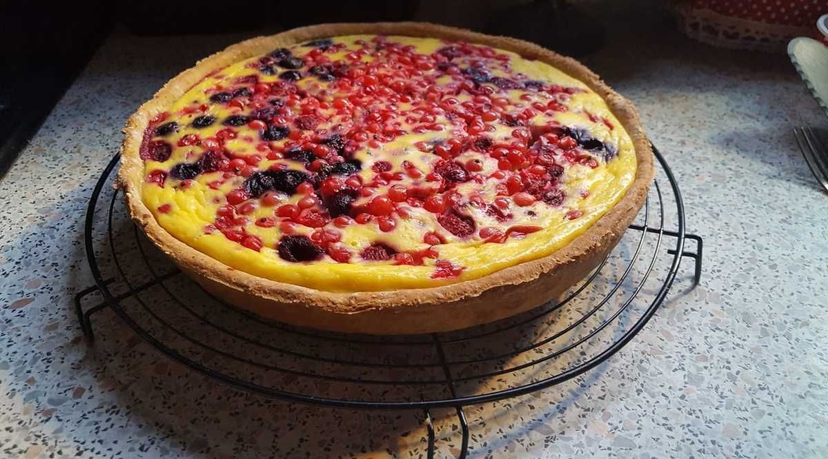 Tarte à la ricotta et aux fruits rouges - Chez Vanda