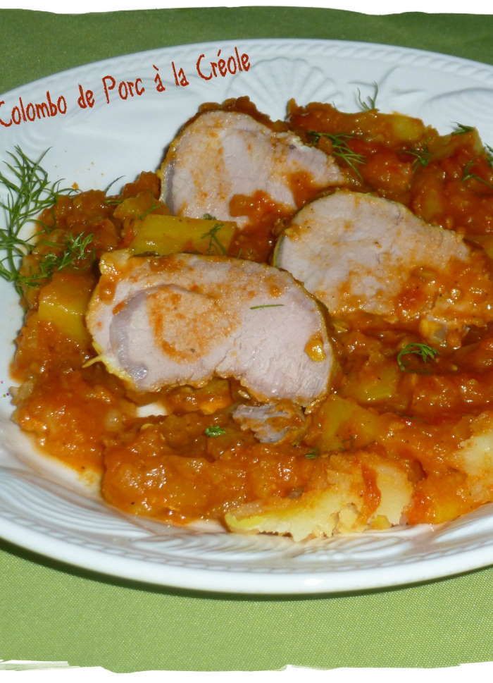 Colombo de porc à la créole - Chez Vanda
