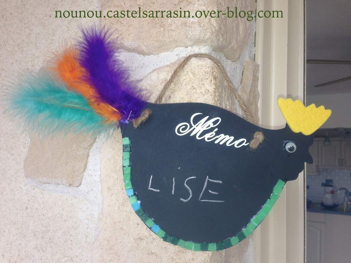 Mémo poule en ardoise - nounou.castelsarrasin.over-blog.com