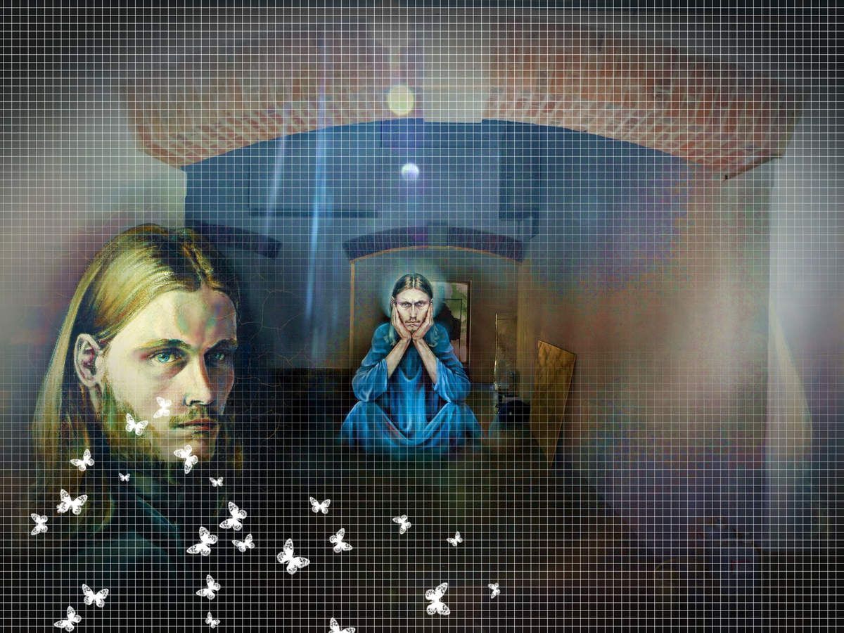 Marc VERAT double autoportrait au Centre d'art - C'est la vie ! Images ...