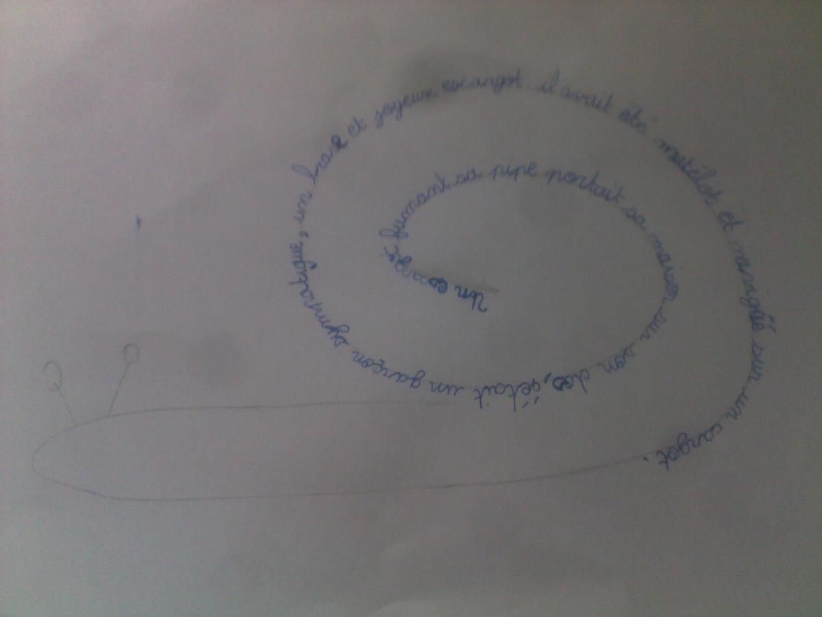 le calligramme - instruction en famille