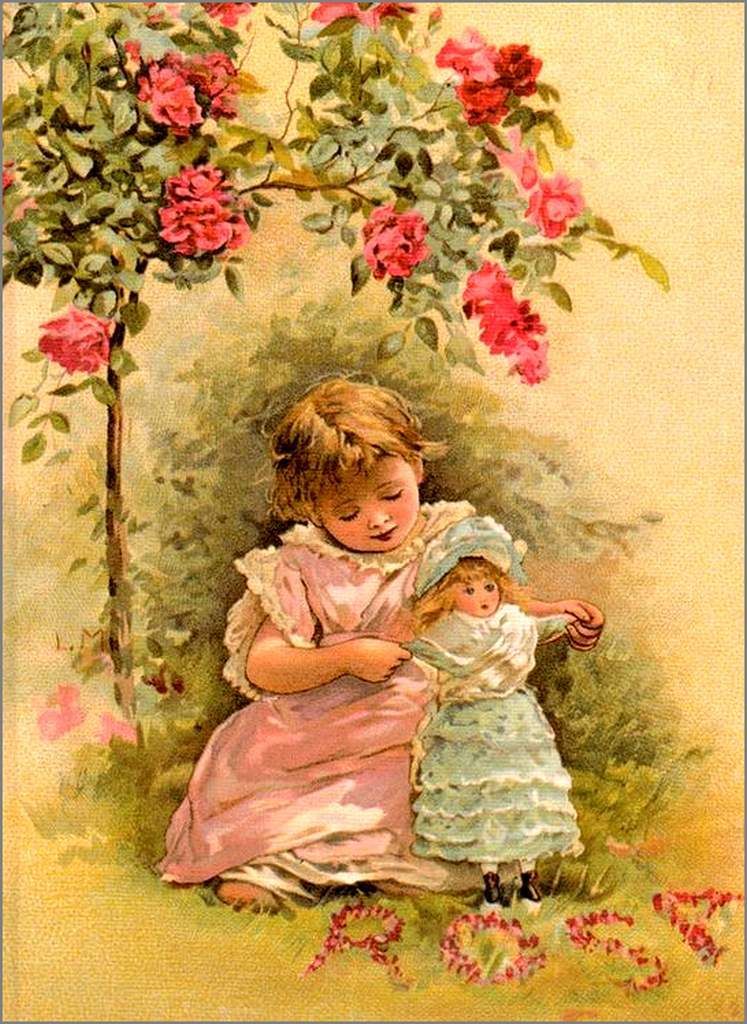 Cartes illustrées vintage enfants - Balades comtoises