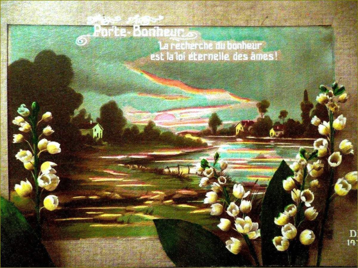 cartes illustrées vintage premier mai - Balades comtoises