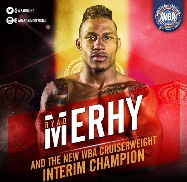 Ryad Merhy est devenu le nouveau champion intérimaire WBA des lourds ...