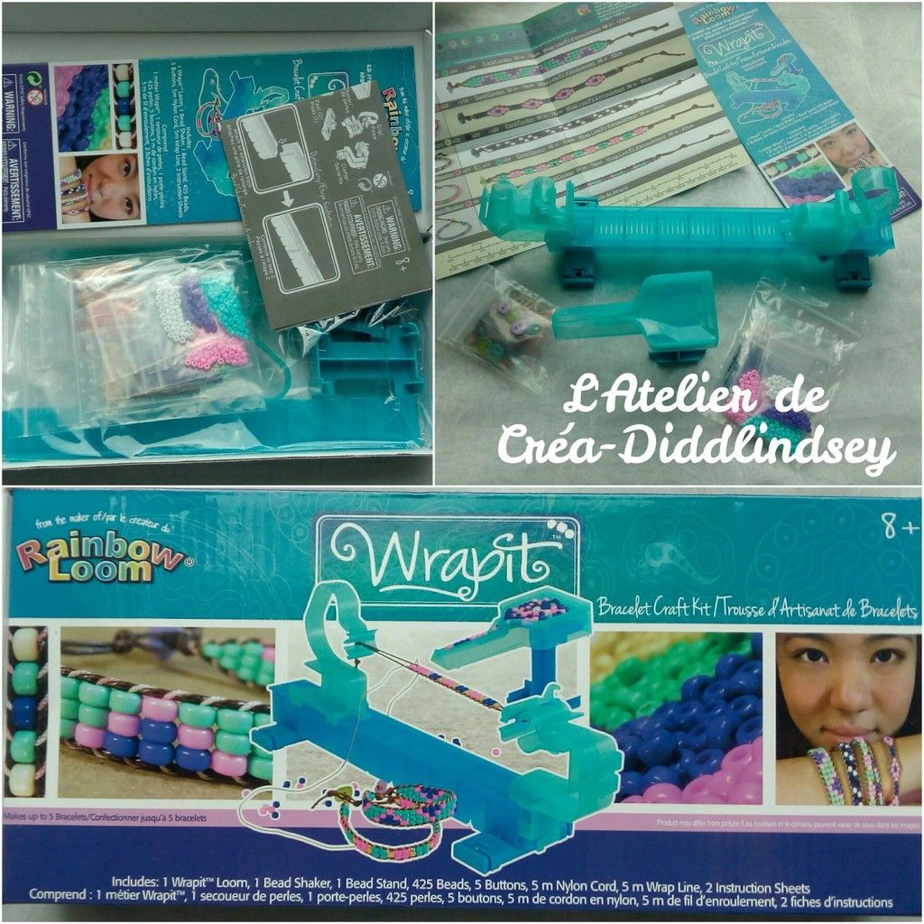 Nouveau Le Wrapit Rainbow Loom le métier à tisser les bracelet Wrap ...