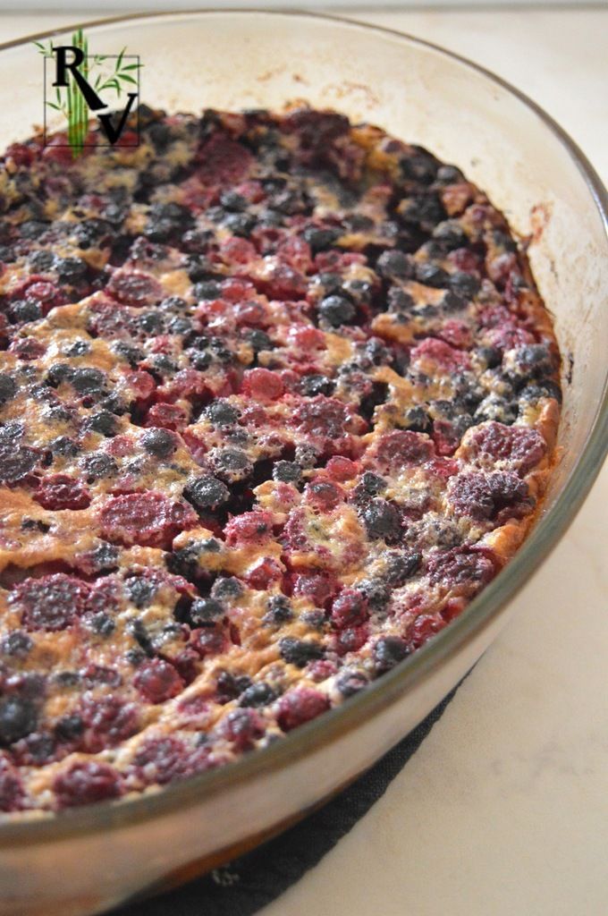 Clafoutis / Flaugnarde aux Fruits Rouges - Recettes Végétariennes
