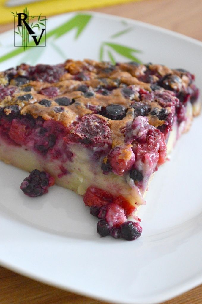 Clafoutis / Flaugnarde aux Fruits Rouges - Recettes Végétariennes