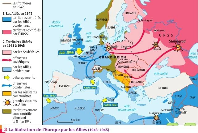 La libération de l'Europe - Le brevet d'histoire-géo à Crécy