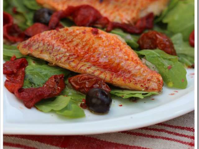 Salade tiède de rougets - La Cuisine de Guylaine
