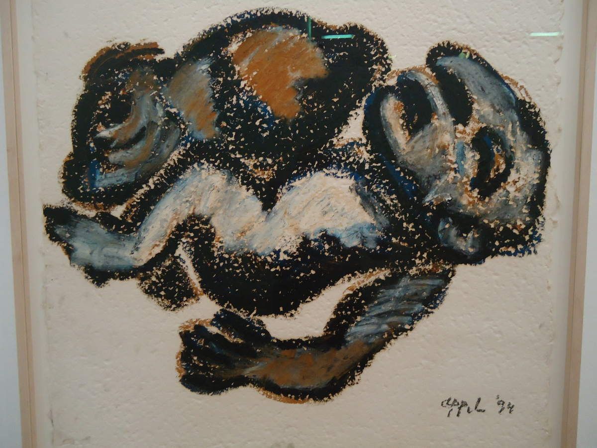 Karel APPEL et Claude RUTAULT au centre POMPIDOU - (broken) linka