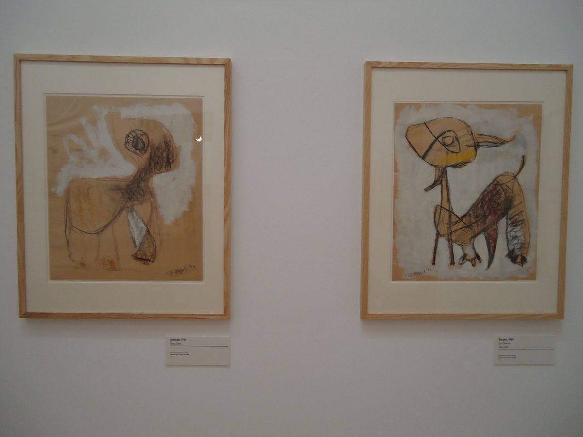 Karel APPEL et Claude RUTAULT au centre POMPIDOU - (broken) linka