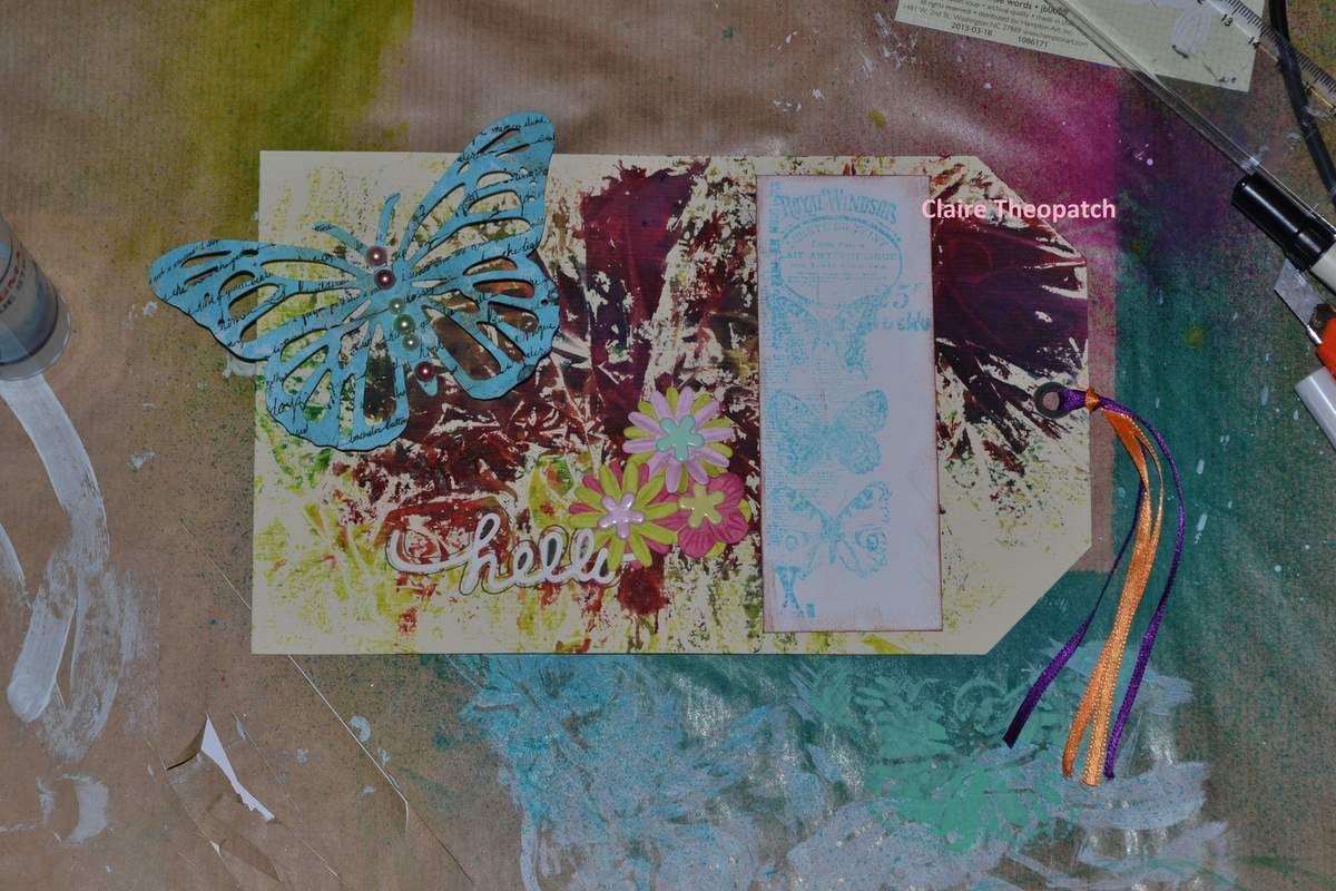 Tuto fond sympa et facile avec les Brusho's - Lovingscrap