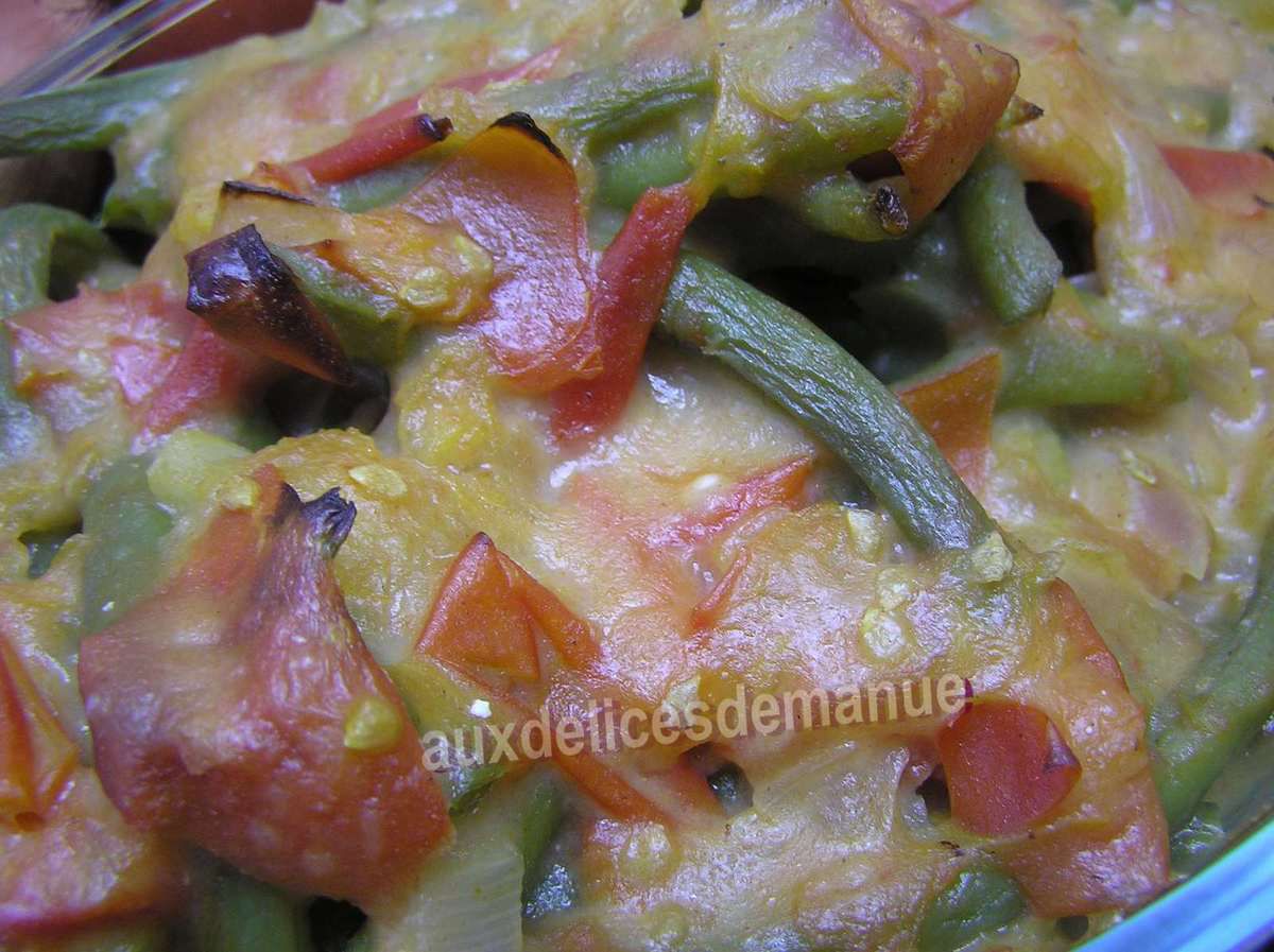 haricots verts sauce béchamel aux tomates et échalotes -LIGHT ...