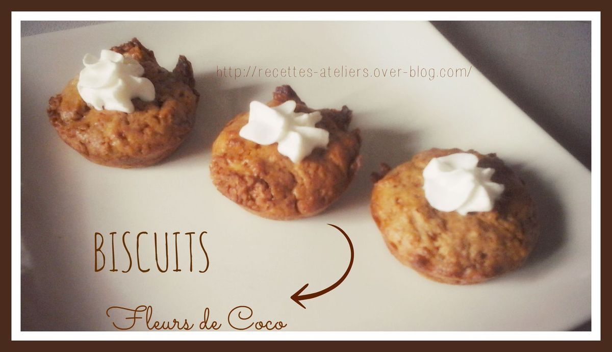 Biscuits Fleur de Coco - Les Recettes de Virgin'