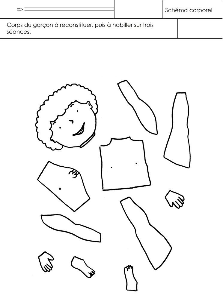 schéma corporel - école maternelle Gellow