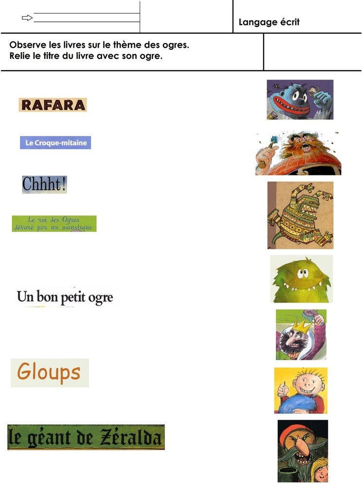 Les ogres - école maternelle Gellow