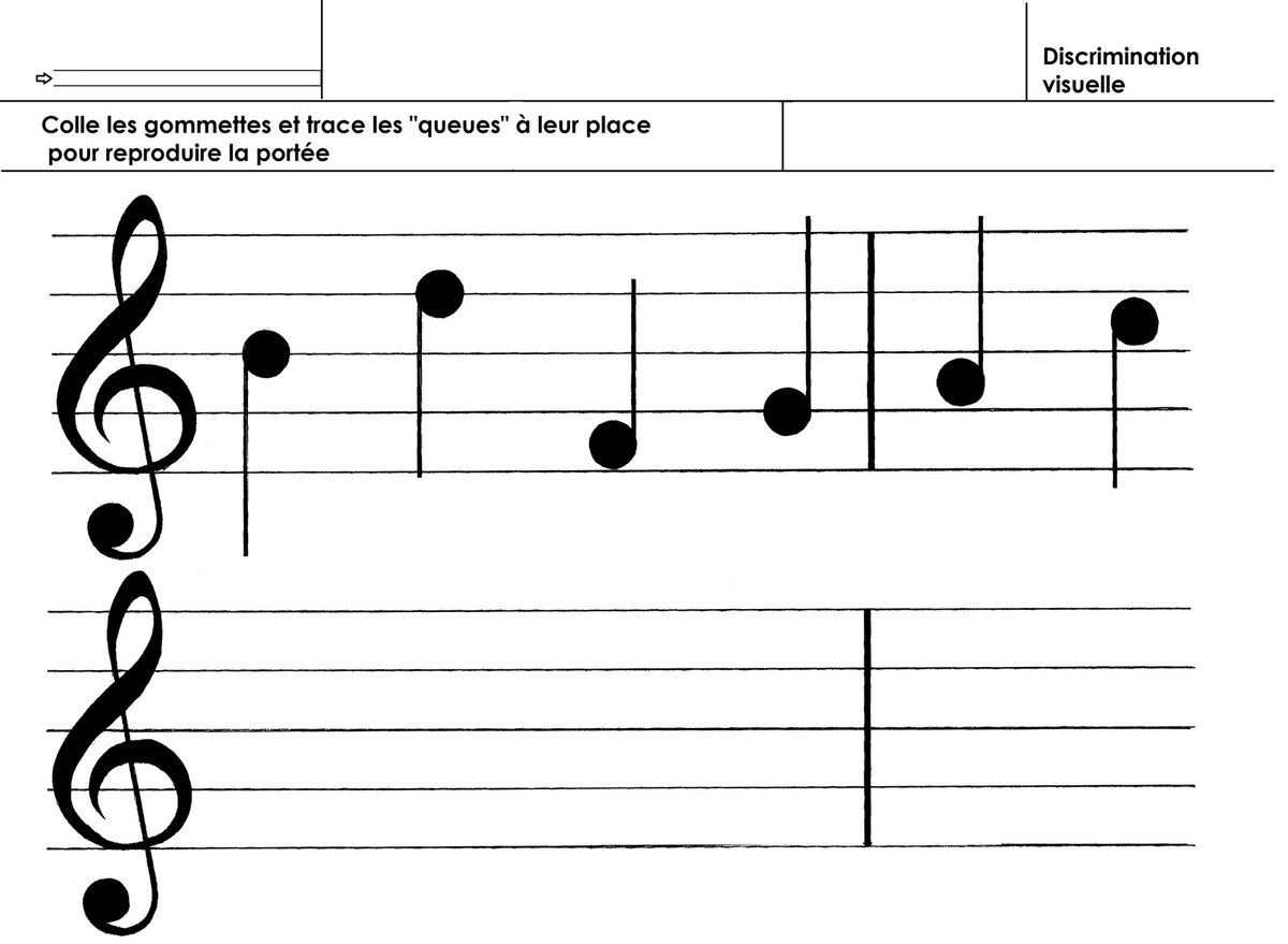 Thème du loup. Spatialisation sur une portée musicale. - école ...