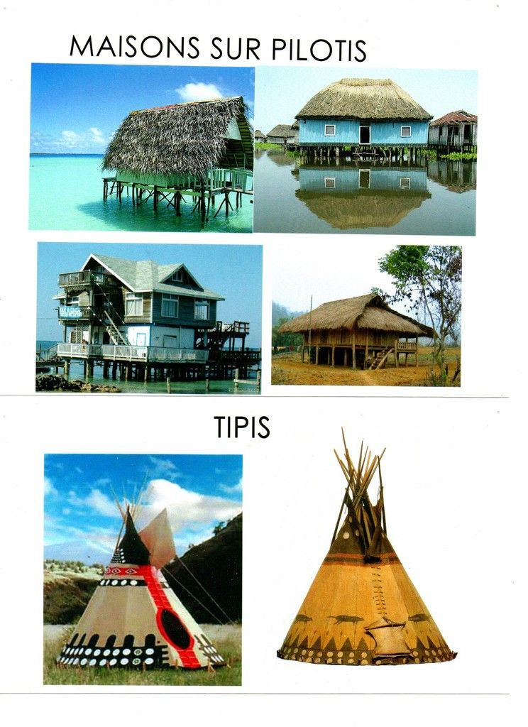 Les types d'habitations - école maternelle Gellow