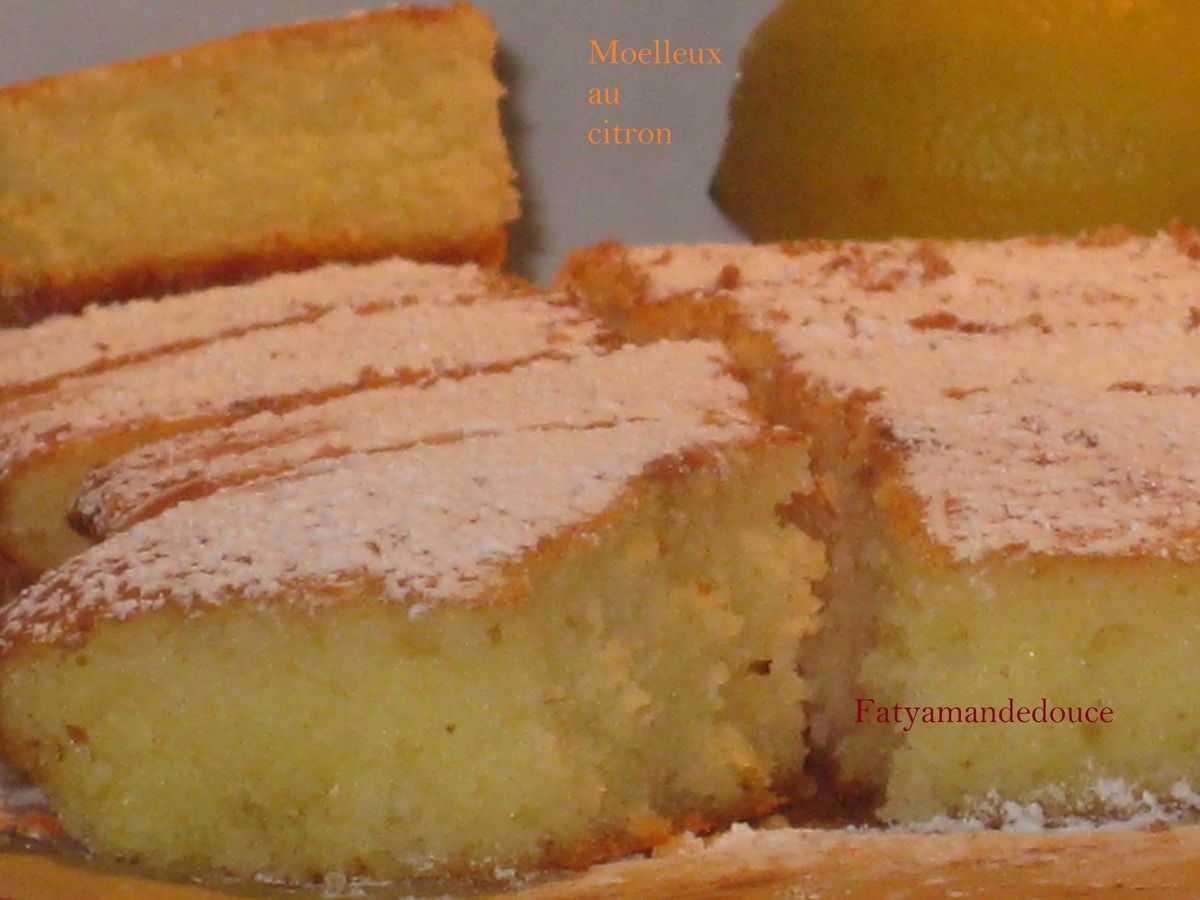 Moelleux au citron - Les recettes de Faty