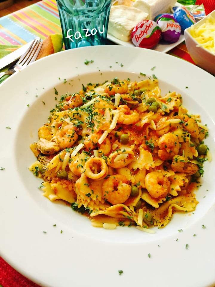 Des pâtes 🍝 au fruit de mer - Les délices de Fazou