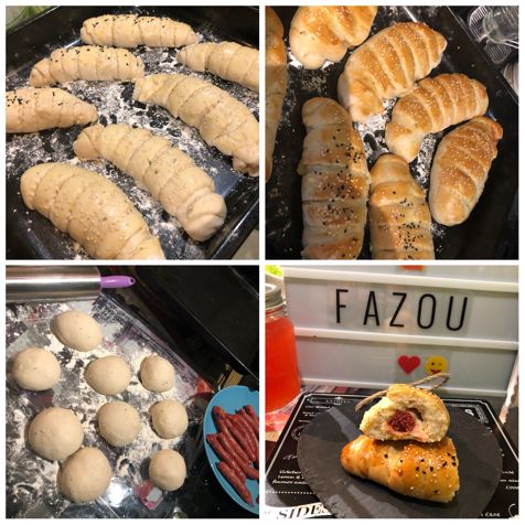 Petit pain farcis au merguez - Les délices de Fazou