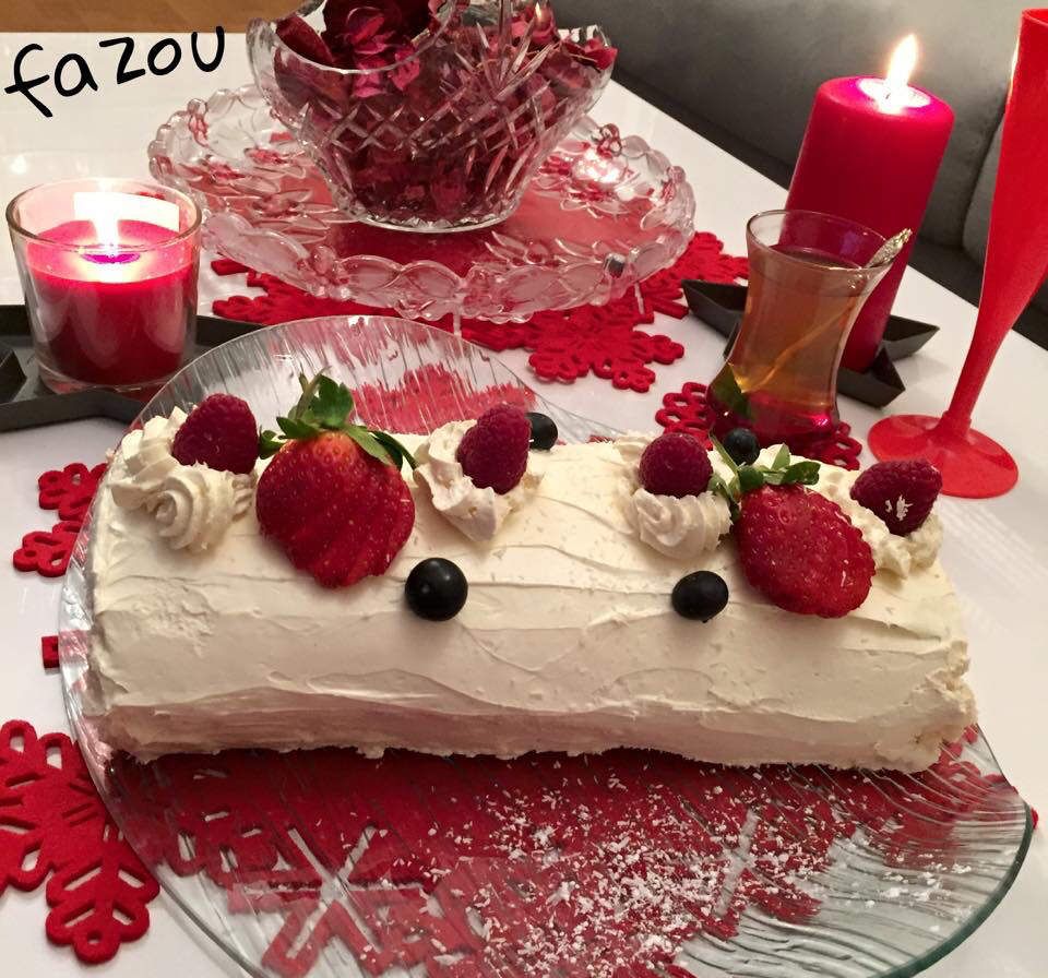 Roulé au fruit rouge - Les délices de Fazou