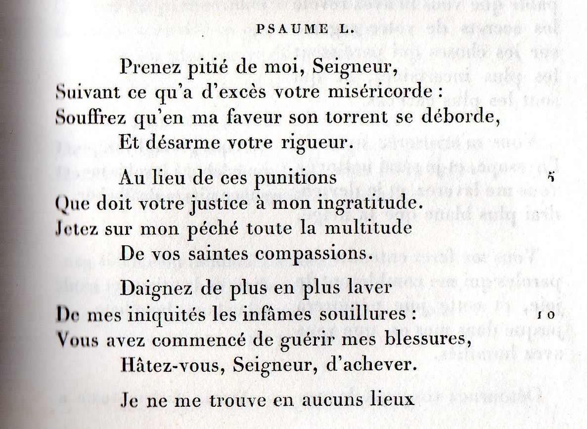 Psaume 50 - Miserere ... - Bible : Parole et paroles