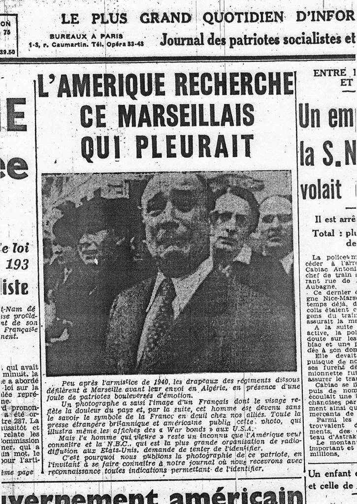 A French citizen cries as he sees the Nazis taking Paris. 1940 ...