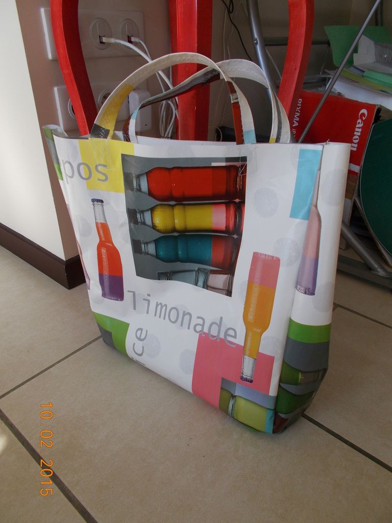 Sac de courses en toile cirée - Les p'tits trucs de Stef