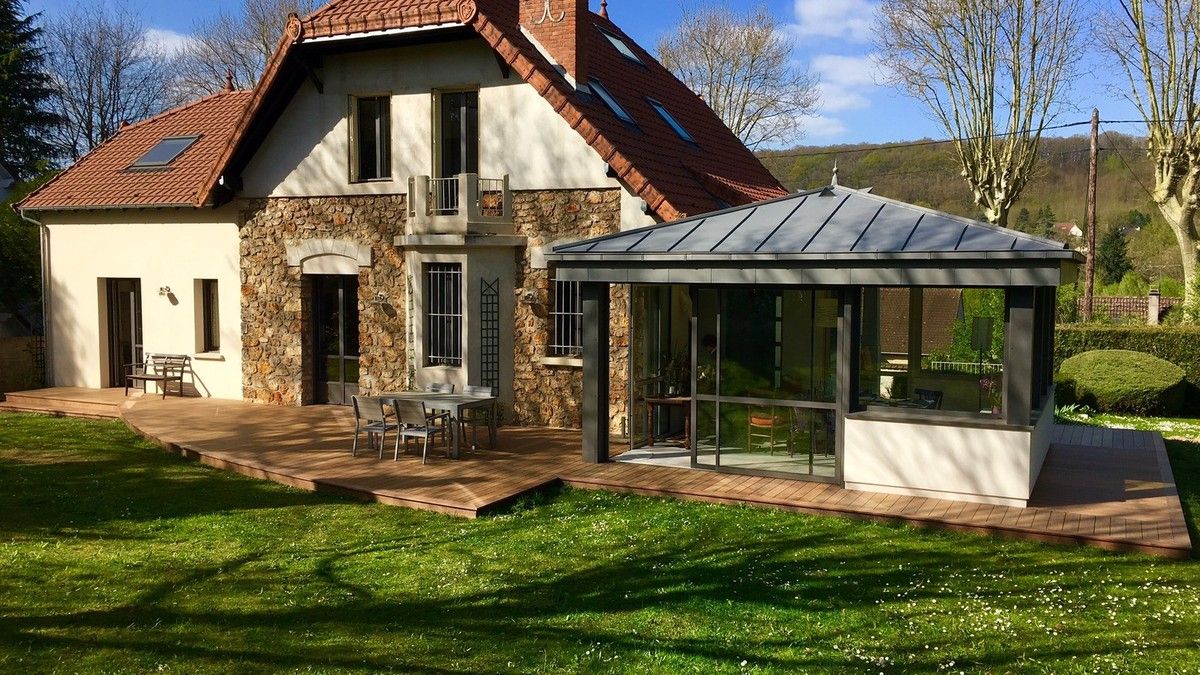 terrasse en bois arrondie Essonne 91 - France terrasse bois