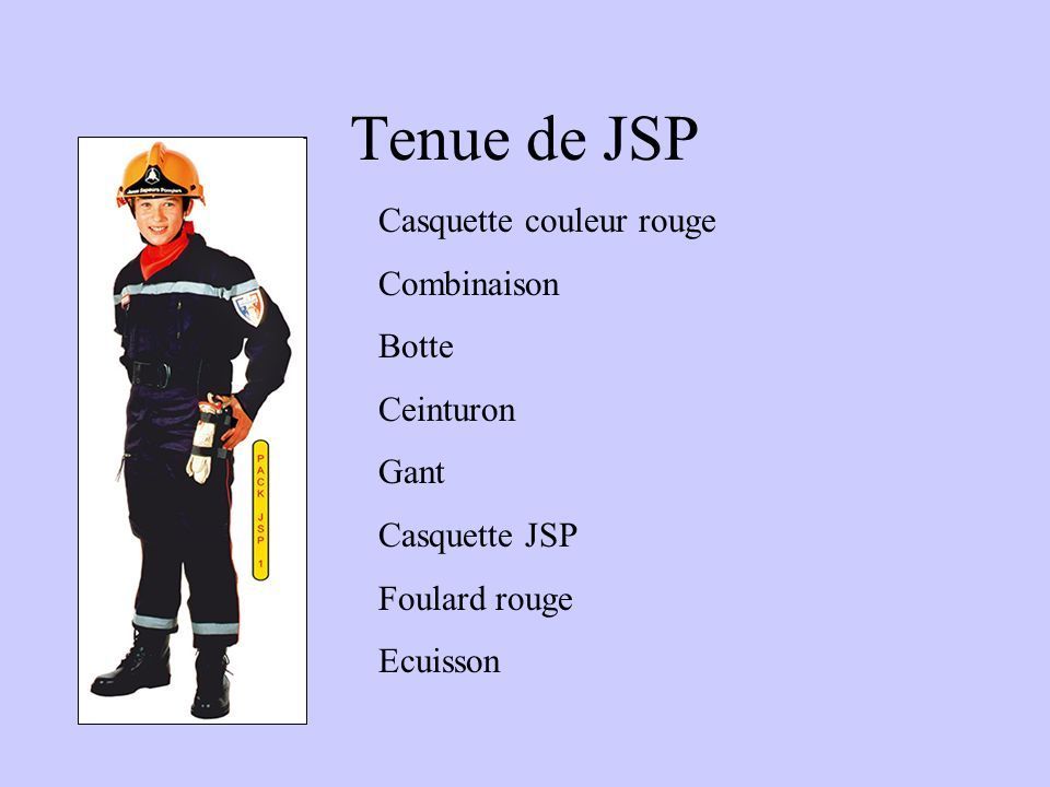 Infos tenue - JSP Stenay