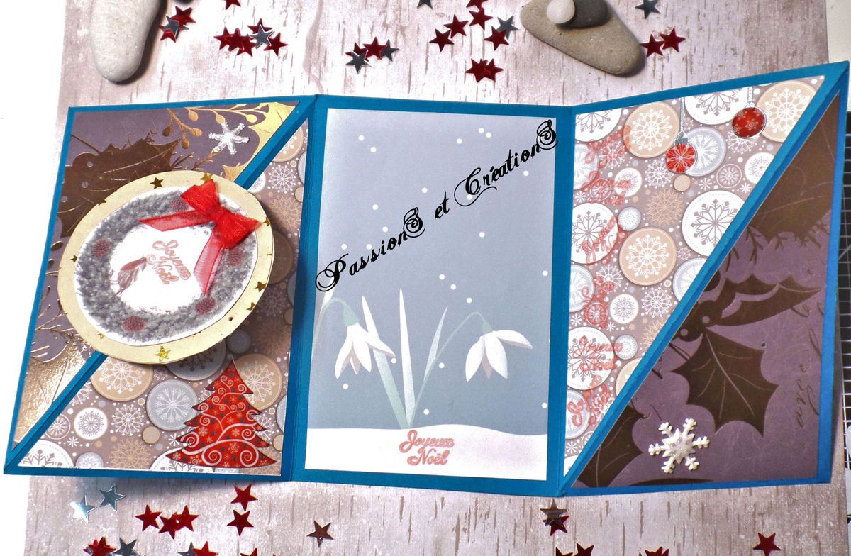 ! Youtube ¡ Tutoriel d'une carte de Noël... - PassionS et CréationS