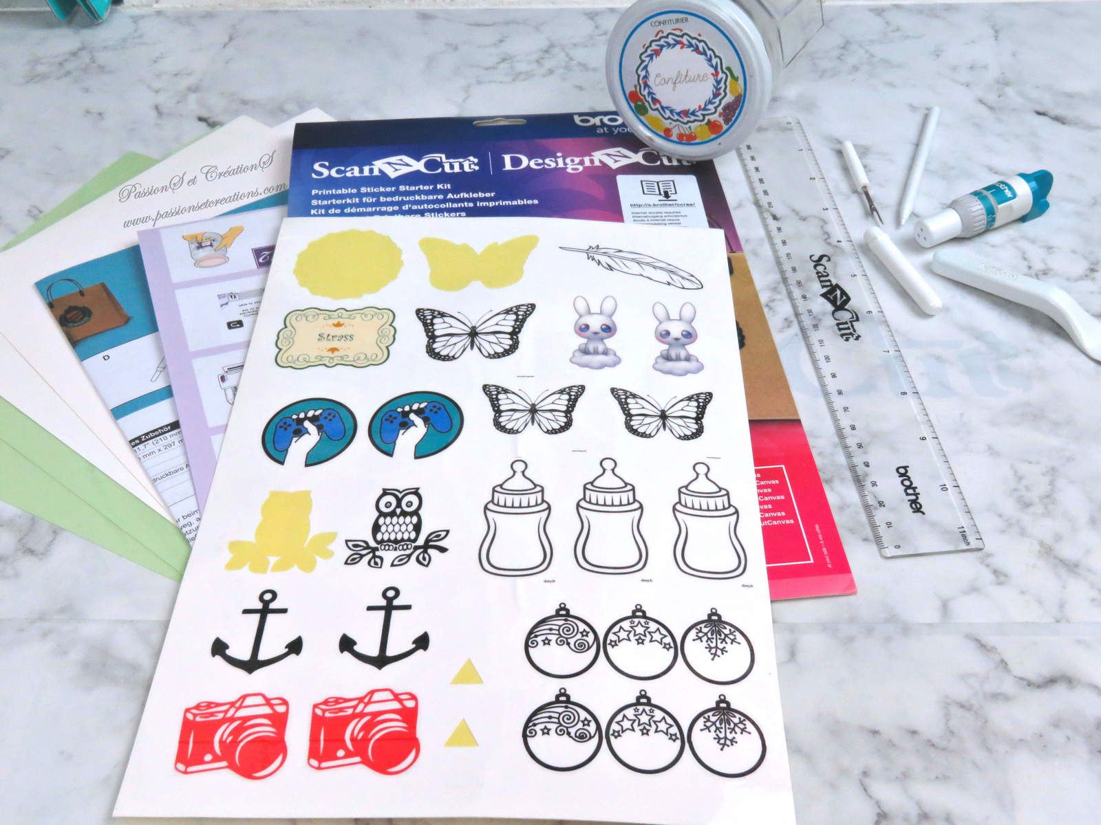 Présentation du Kit d'Autocollants Imprimables... - PassionS et CréationS