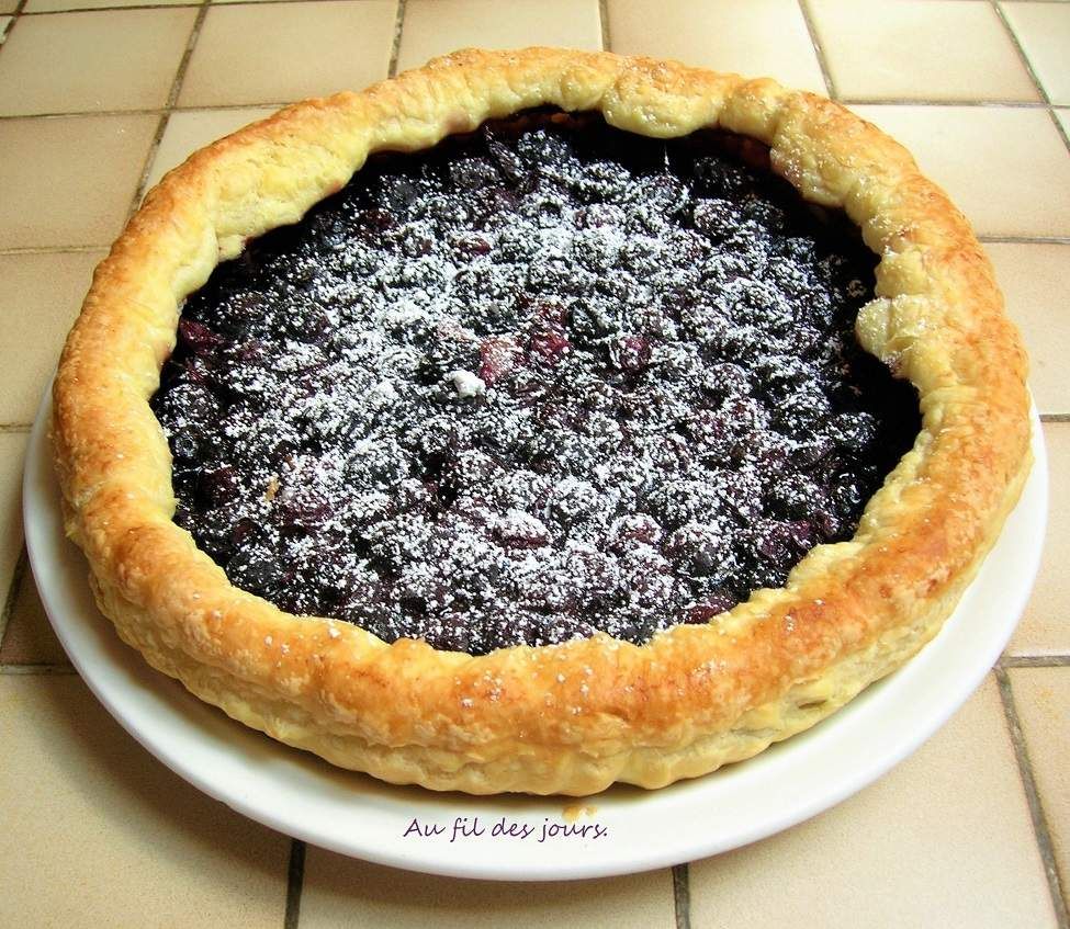 Tarte aux myrtilles. - Au fil des jours dans ma cuisine