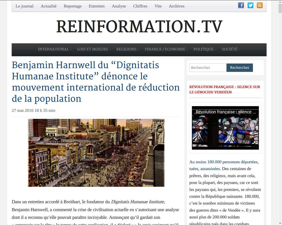 Benjamin Harnwell du “Dignitatis Humanae Institute” dénonce le ...