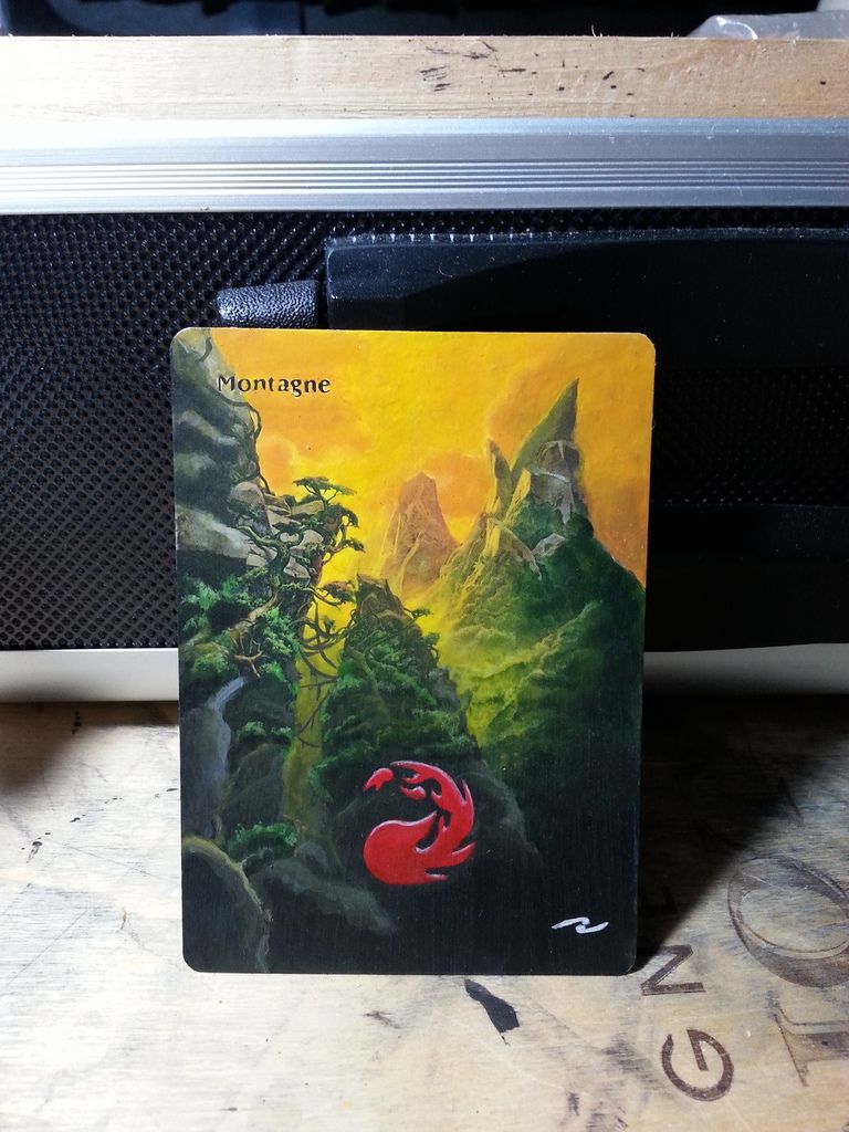 Frameless altered card - stikachu altered card le blog