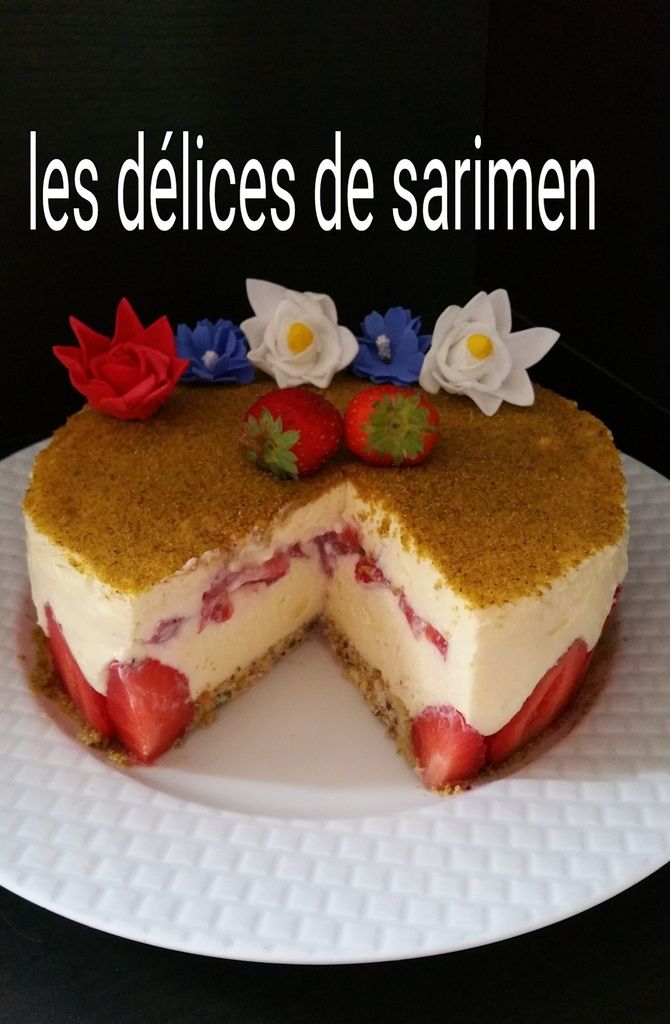 Fraisier Pistaches - les delices de sarimen