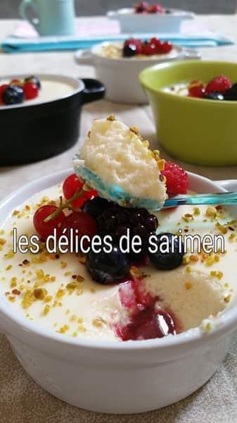 Mousse vanille, fruits rouges - les delices de sarimen