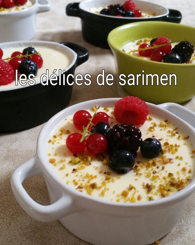 Mousse vanille, fruits rouges - les delices de sarimen