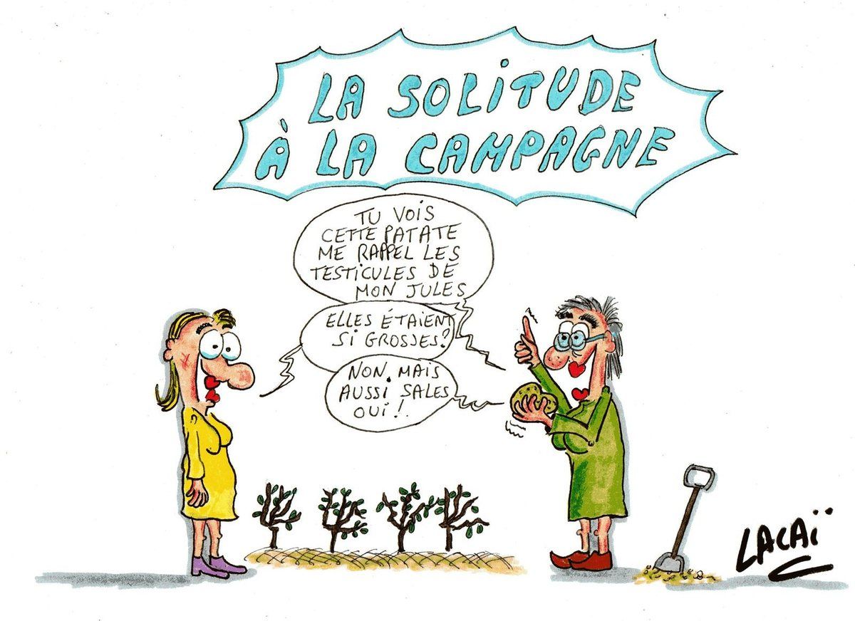 dessin la solitude à la campagne - Dessin de presse un dessin par jour ...