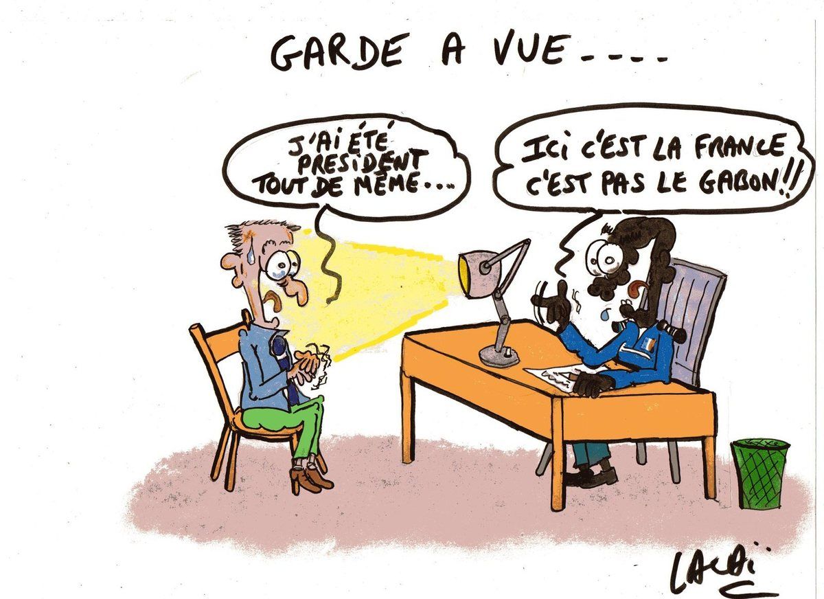 sarko en garde a vue... - Dessin de presse un dessin par jour, c'est de ...