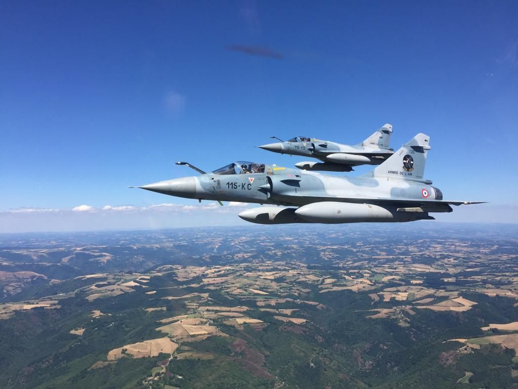 Images Mirage 2000 / 14 juillet 2019 - UNC Alpes Dauphiné