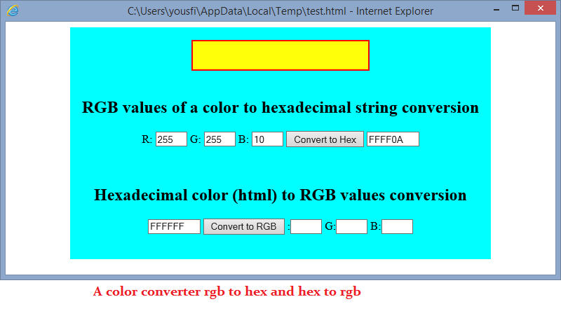Html5 Canvas samples Part3 - Visual Foxpro codes